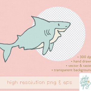 Shark Clipart / Sea Life / Downloadable Clip Art / Commercial Use ...