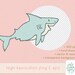 Shark Clipart / Sea Life / Downloadable Clip Art / Commercial - Etsy