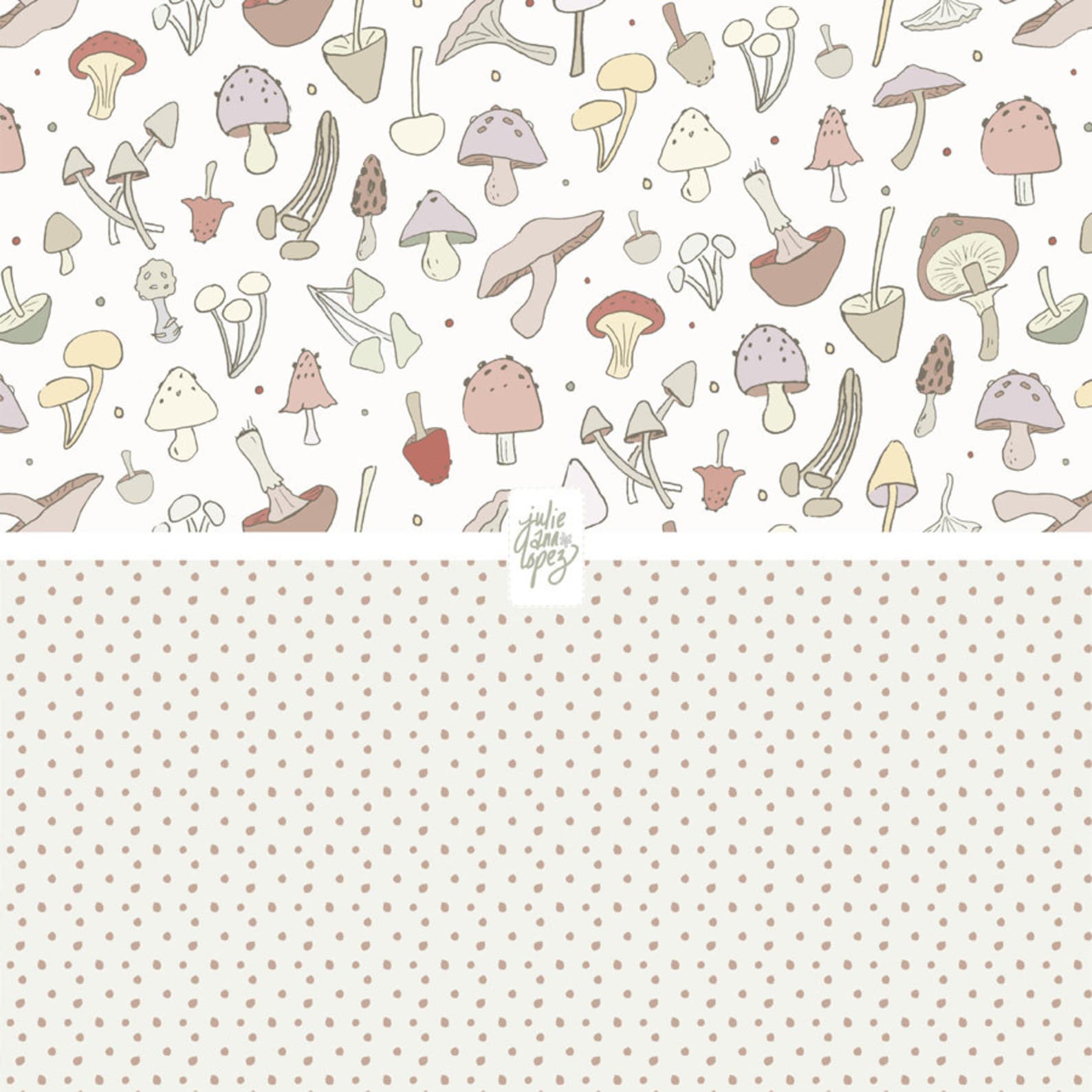 Mushroom Printable Papers, Digital Download Paper in 12x12 Inches ...