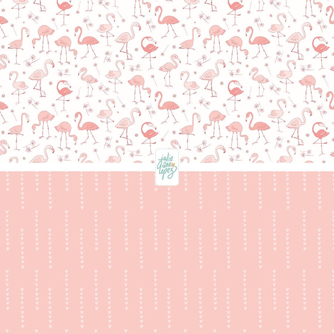 Flamingo Printable Papers, Digital Download Paper in 12x12 Inches, Pink ...