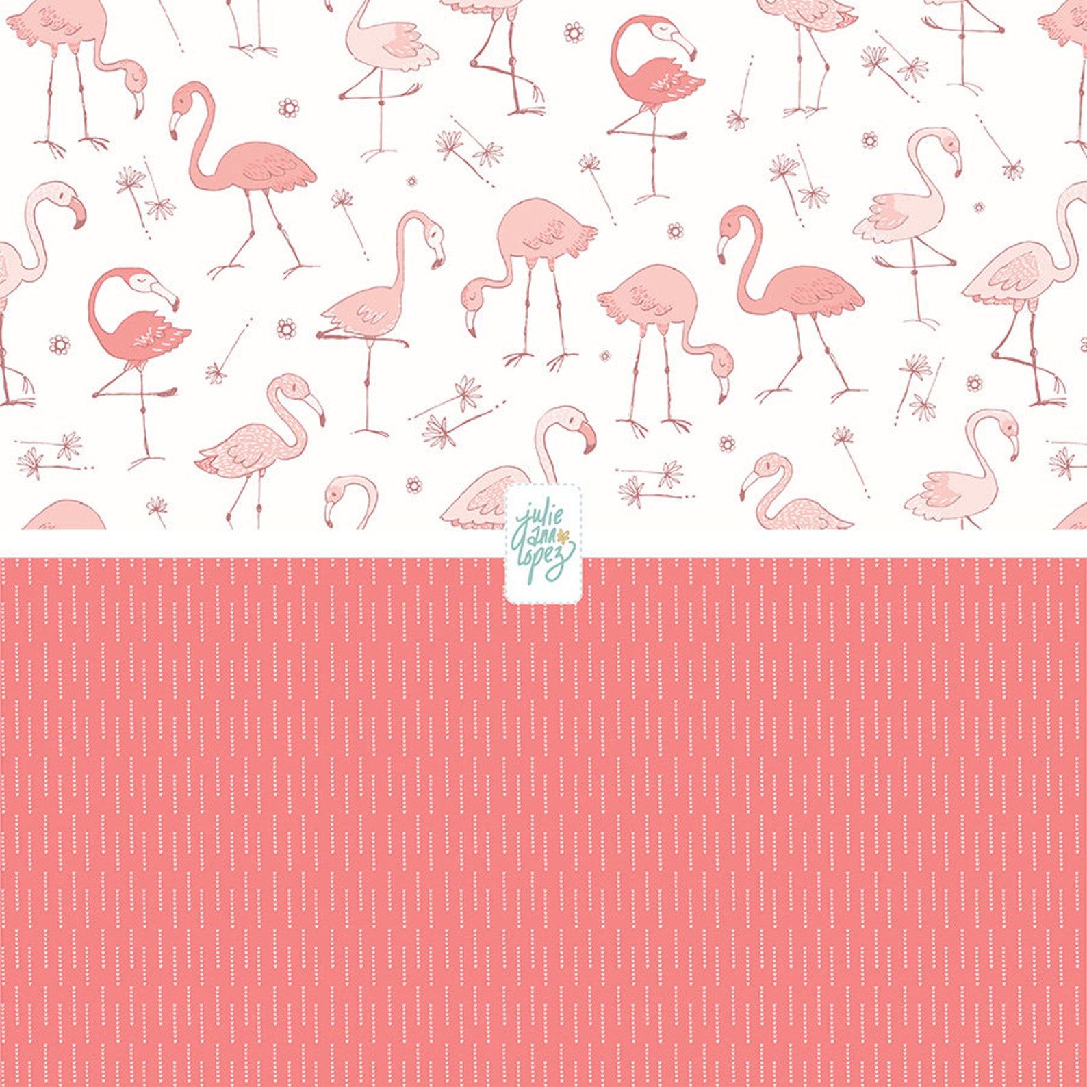 Flamingo Printable Papers, Digital Download Paper in 12x12 Inches, Pink ...