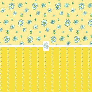 Daisy Printable Papers, Flower Digital Download Paper in 12x12 Inches ...