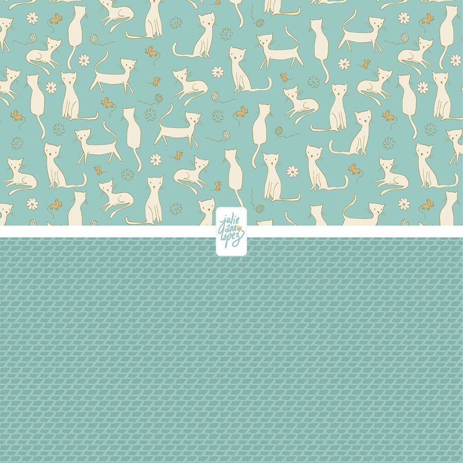 Kitties With Yarn Printable Papers, Cats Digital Download Paper in ...