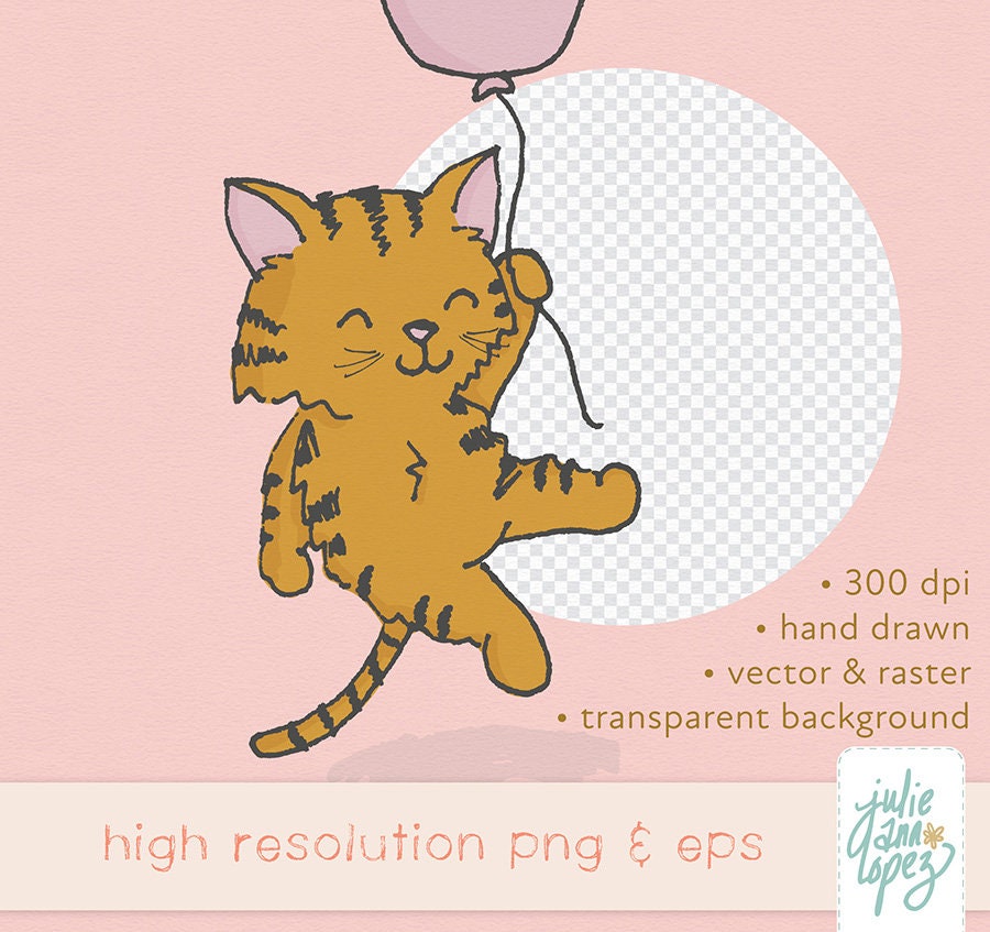 Tiger Clipart / Birthday / Downloadable Clip Art / Commercial Use ...