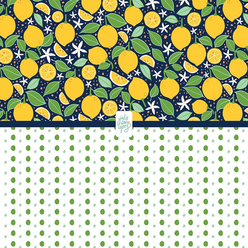 Farmer's Market Lemons Printable Papers, Yellow Digital Download Paper ...