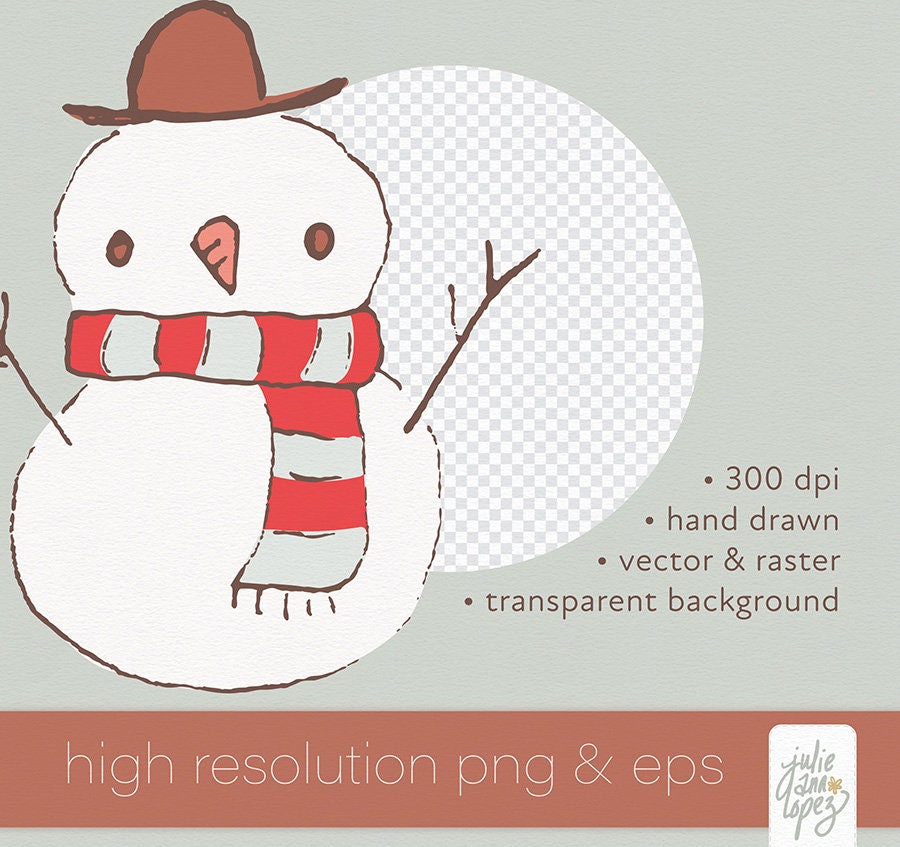 Christmas Clipart, Print-your-own, Digital Download, Santa, Frosty the ...