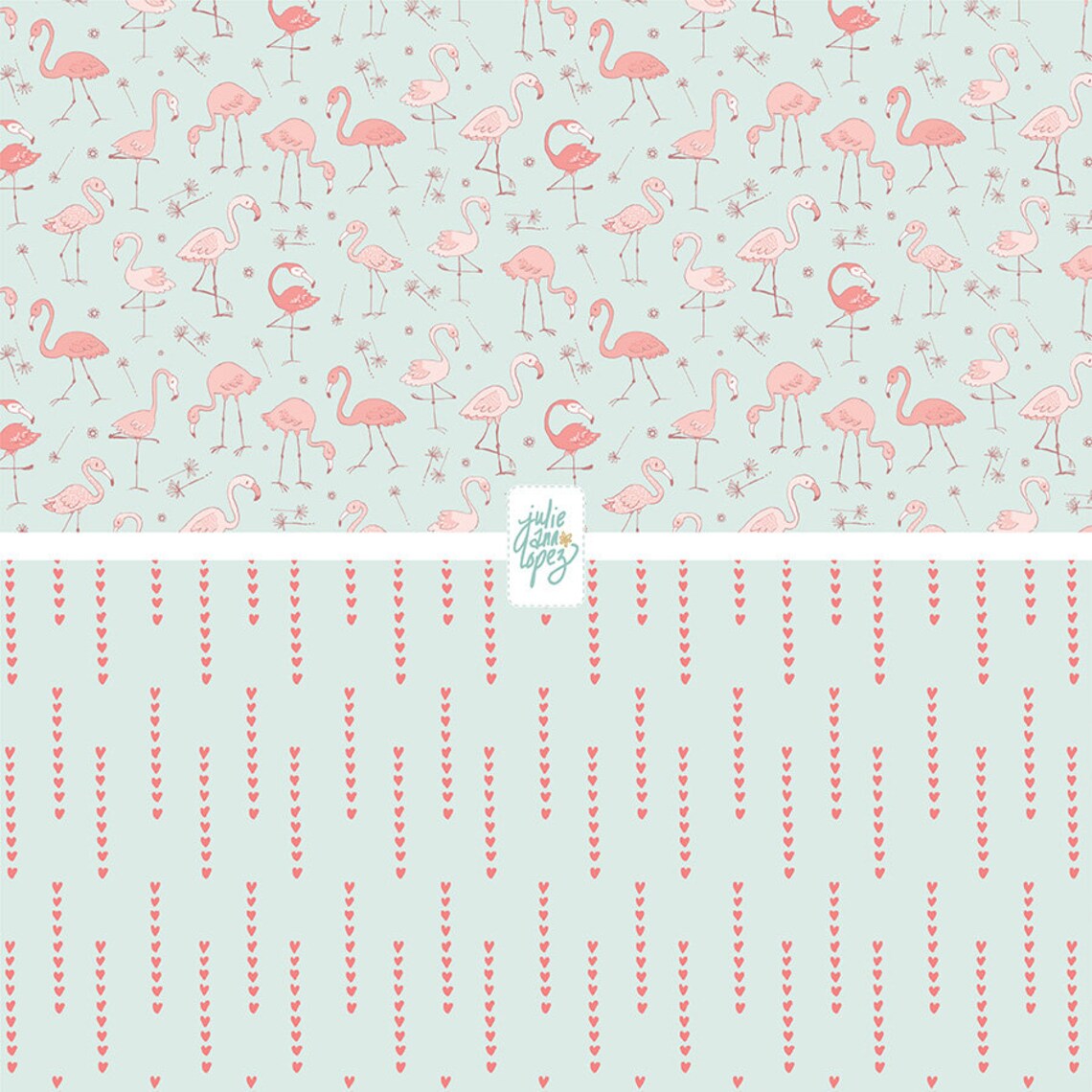 Flamingo Printable Papers, Digital Download Paper in 12x12 Inches, Pink ...