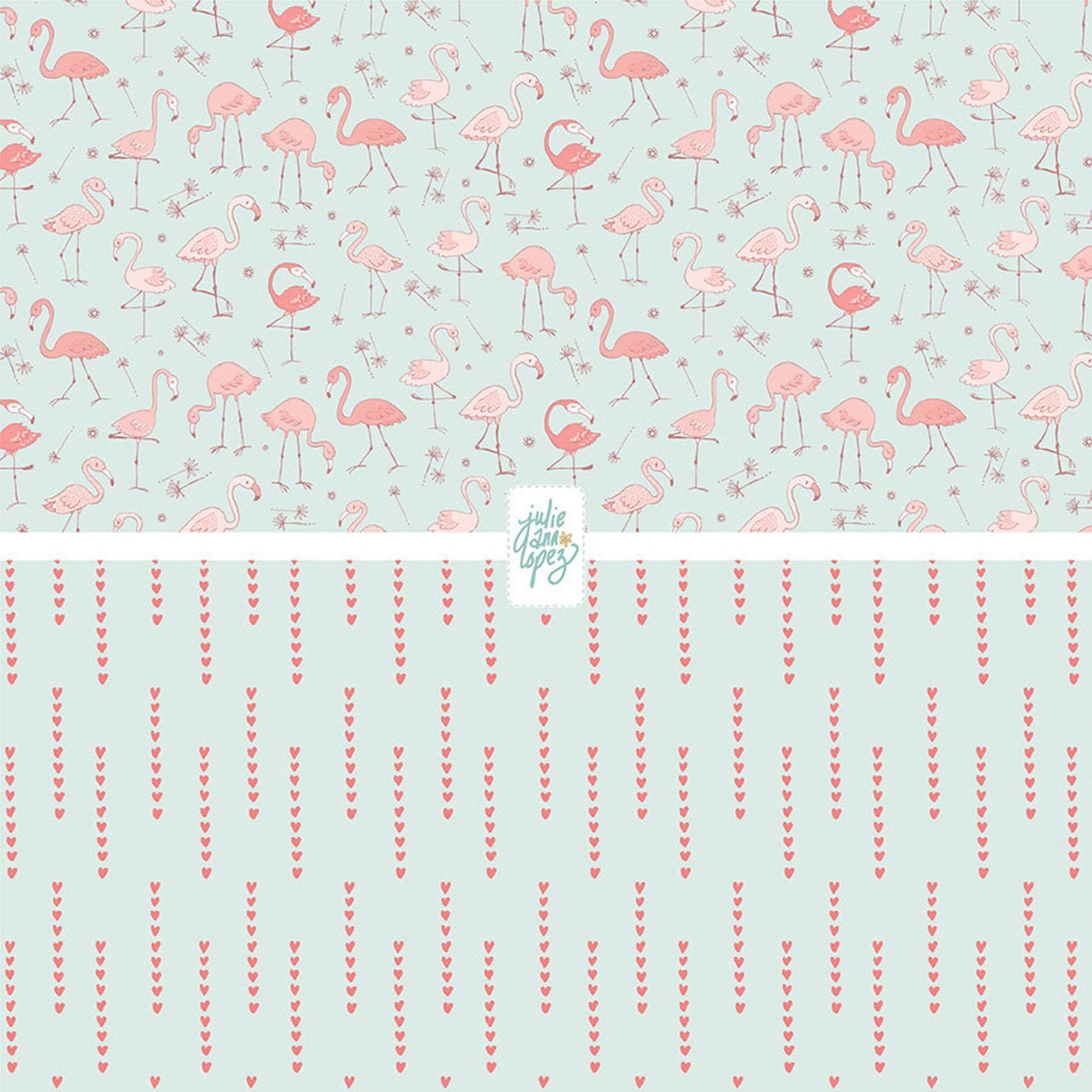 Flamingo Printable Papers, Digital Download Paper in 12x12 Inches, Pink ...