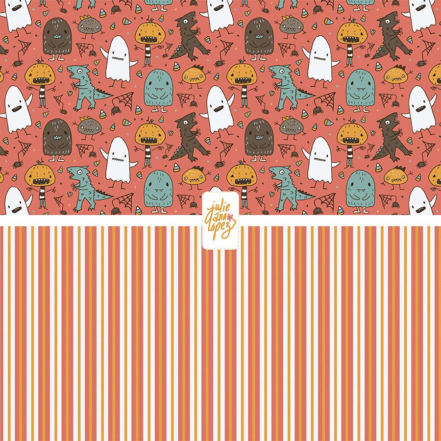 Monster Mash - Halloween Printable Papers / Digital Download Paper in ...