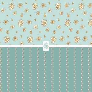 Daisy Printable Papers, Flower Digital Download Paper in 12x12 Inches ...