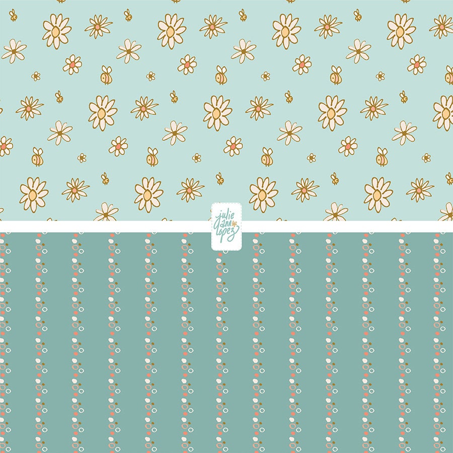 Daisy Printable Papers Flower Digital Download Paper in 12x12 - Etsy