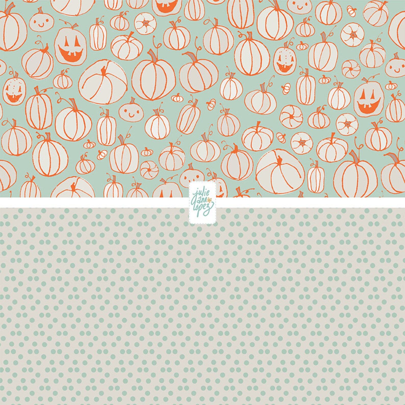 Cute Halloween Printable Papers, Pumpkin Digital Download Paper in ...