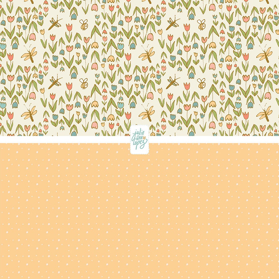 Tulip Printable Papers, Flower Digital Download Paper in 12x12 Inches ...