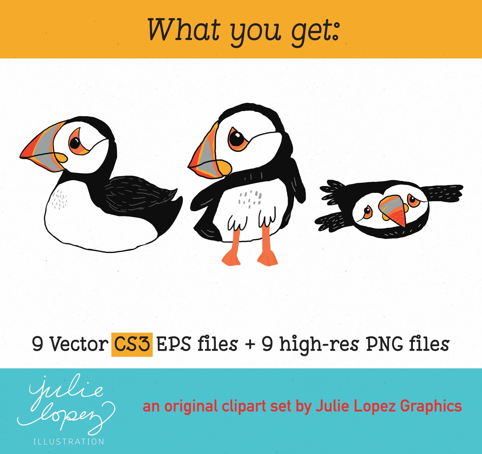 Puffin Clipart / Funny Clipart / Puffins Art / Puffling / Cute - Etsy