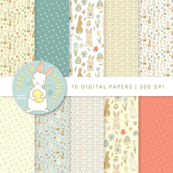 12 X 12 Easter Scrapbook Paper - Etsy