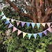 Pastel Rainbow Bunting Fabric Pastel Wall Decor - Etsy