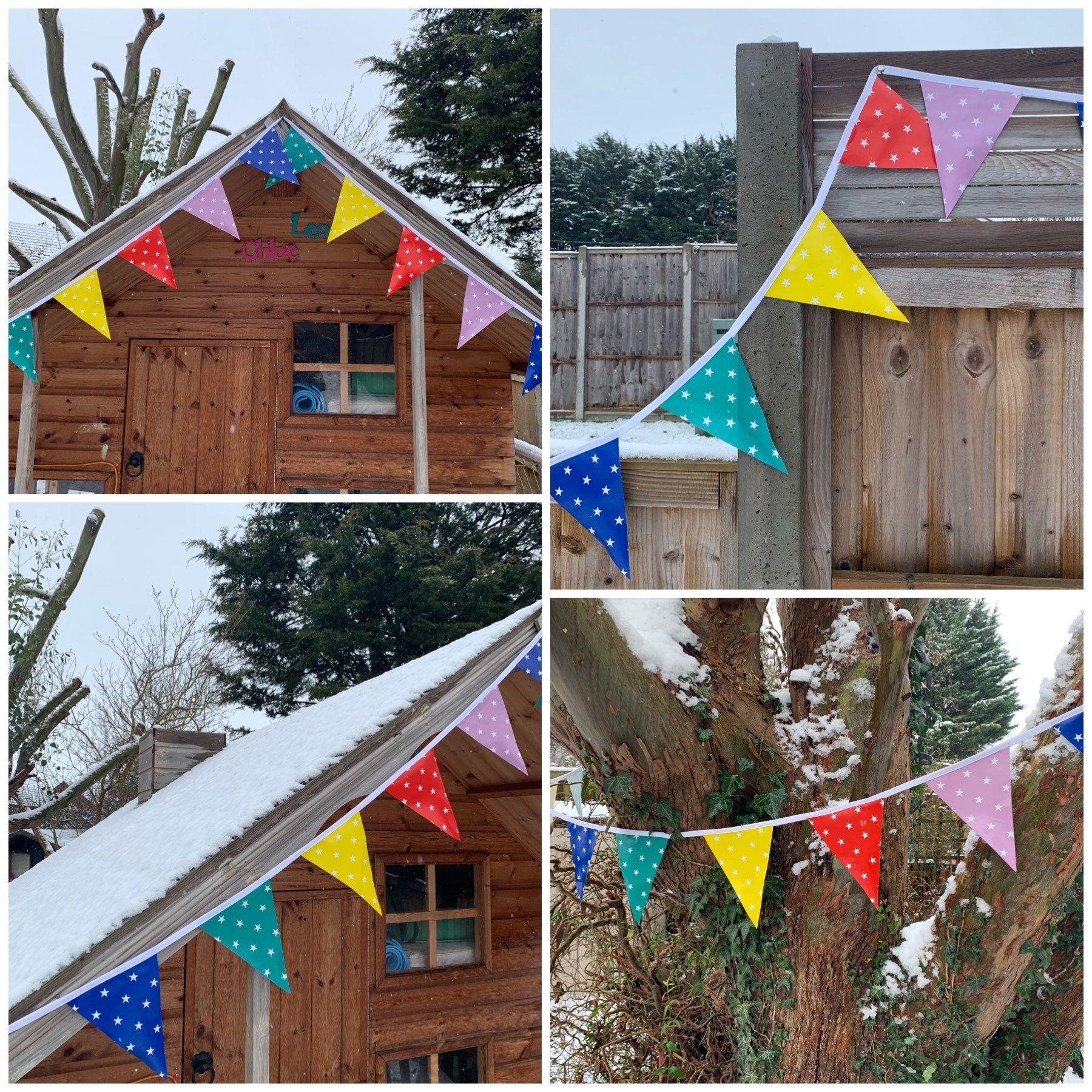 Outdoor Bunting Rainbow Stars Bunting Waterproof Party - Etsy UK