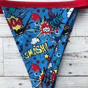 Superhero Theme Bunting Comic Book Fabric Superhero Party - Etsy