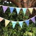 Pastel Rainbow Bunting Fabric Pastel Wall Decor - Etsy