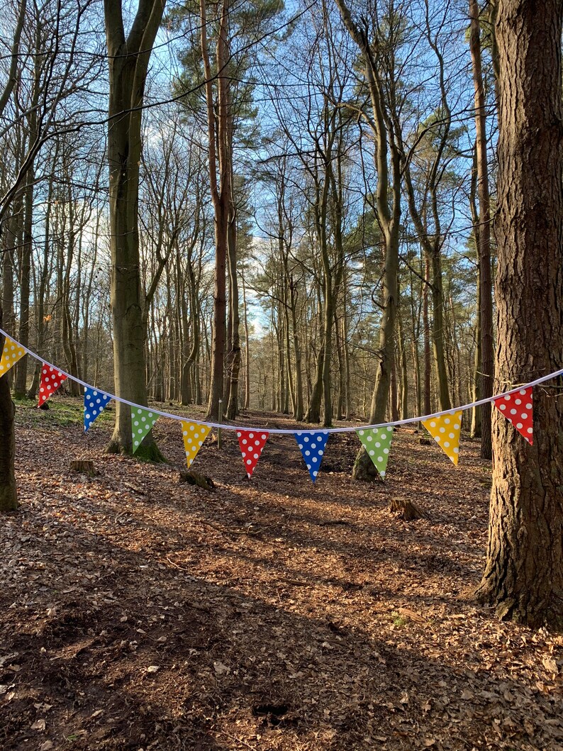 Outdoor Bunting Bright Spotty Bunting Waterproof Party - Etsy UK