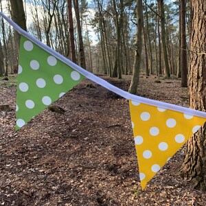 Outdoor Bunting Bright Spotty Bunting Waterproof Party Banner Colourful ...