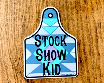 Custom Show Heifer Square Stickers - Stock Show Kid Gift, Agriculture ...