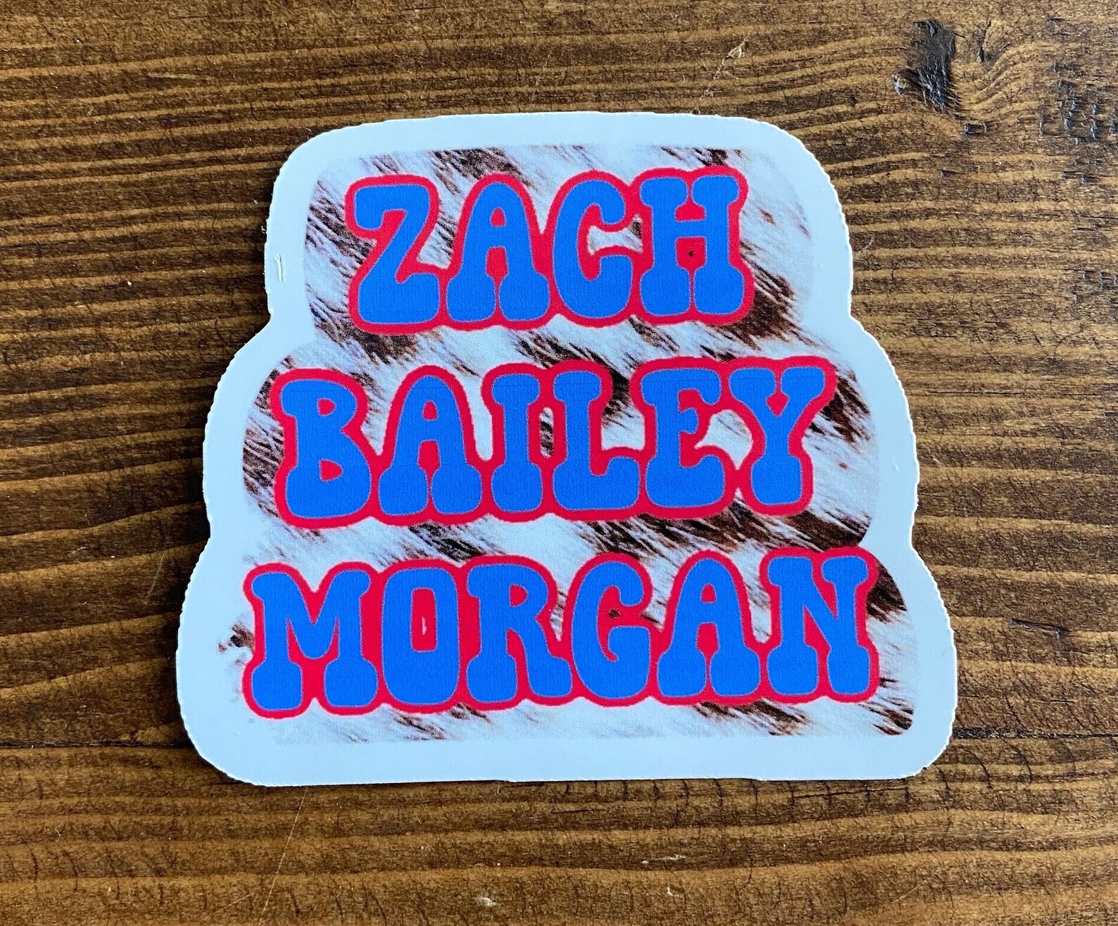 Zach Bailey Morgan Sticker - Etsy