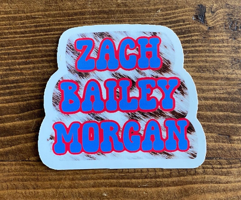 Zach Bailey Morgan Sticker - Etsy