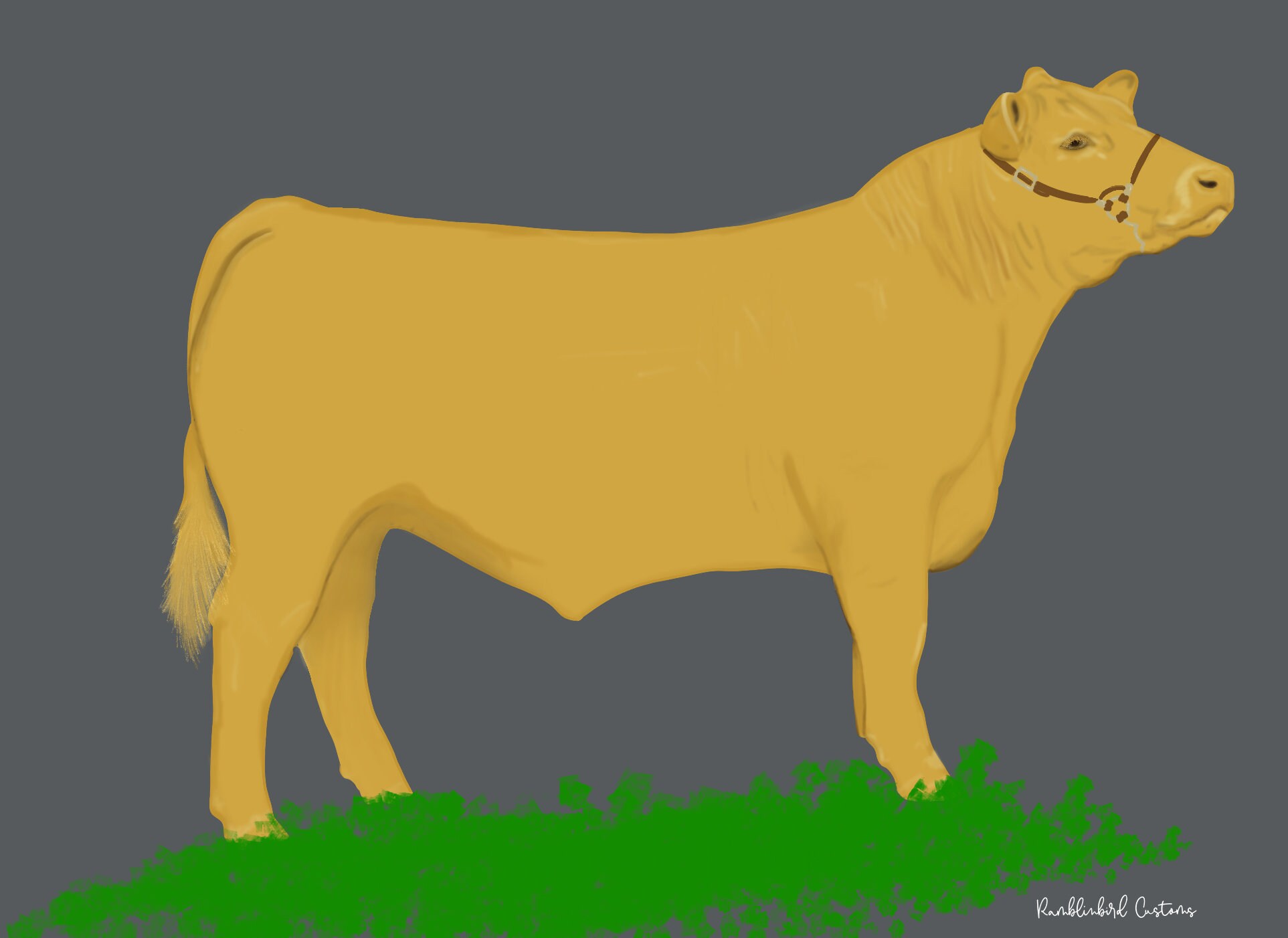 Custom Livestock Project Animal Drawing Illustration PNG IMAGE for ...