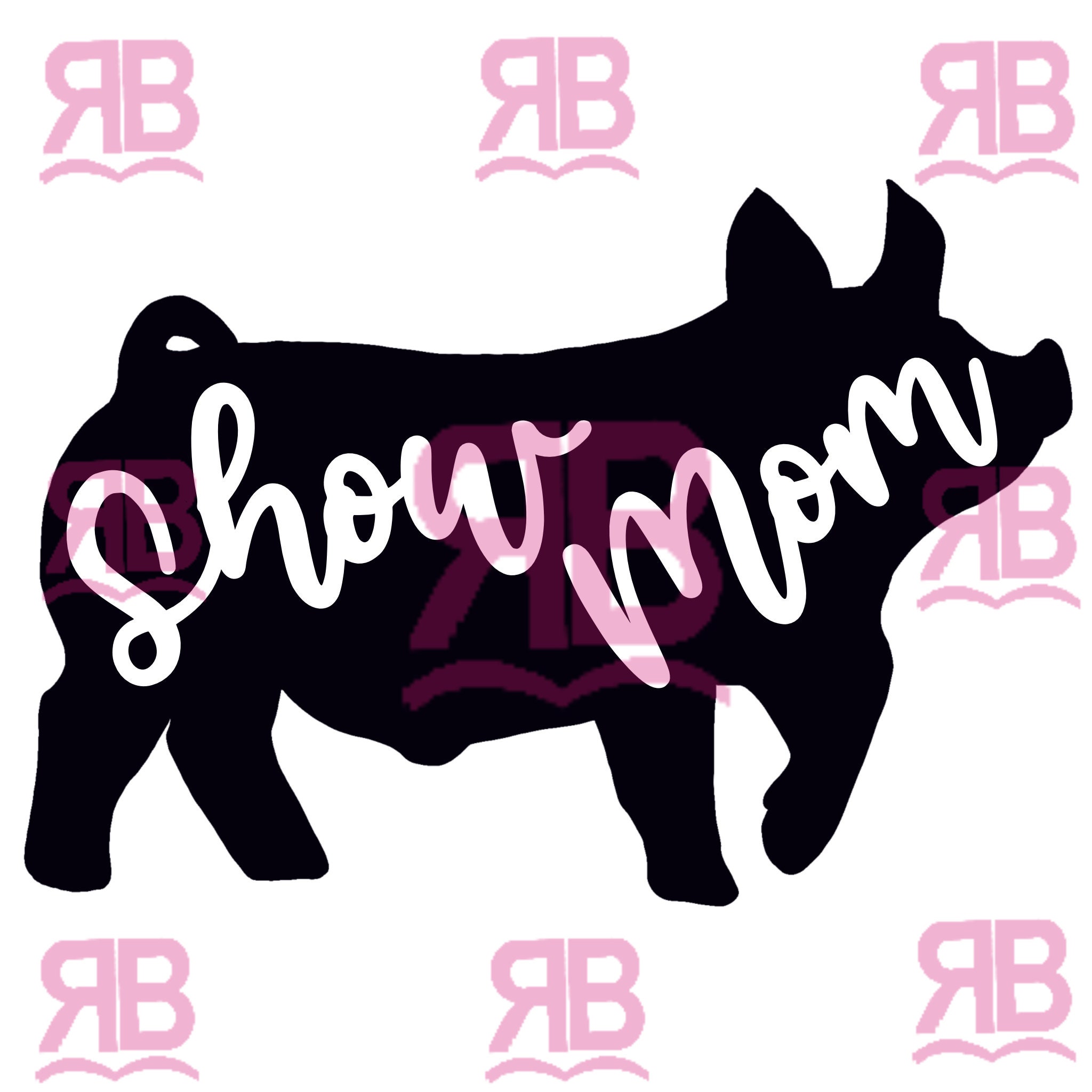 Show Mom Pig SVG - Etsy