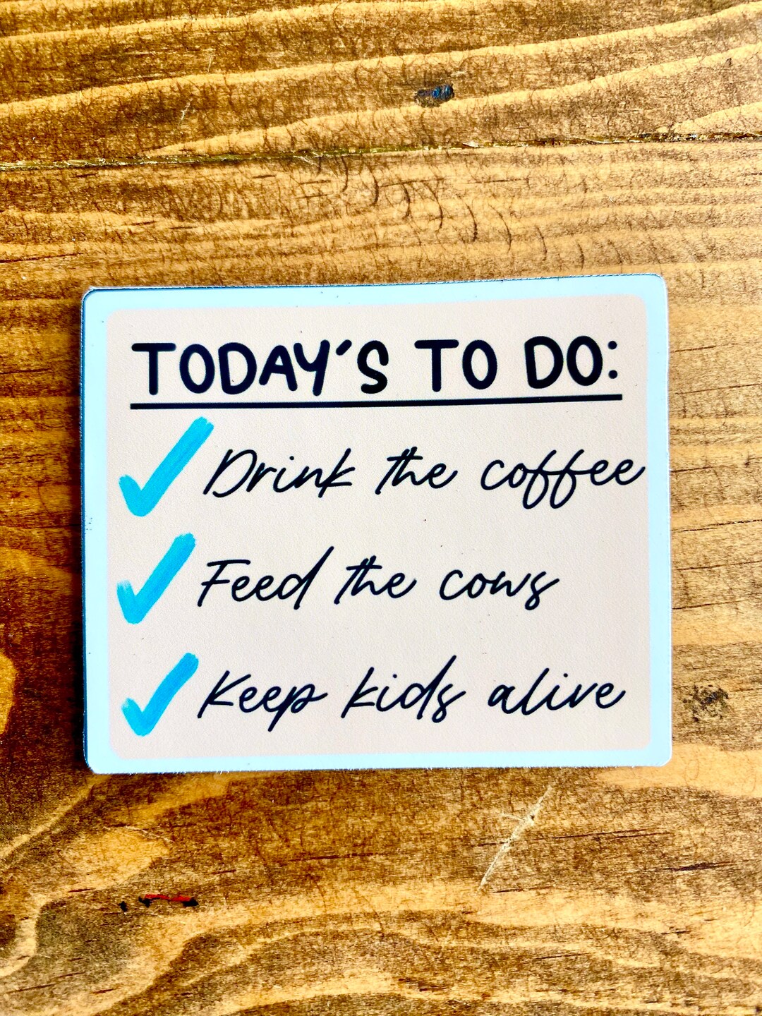 Coffee, Cows, Kids Checklist Sticker - Etsy