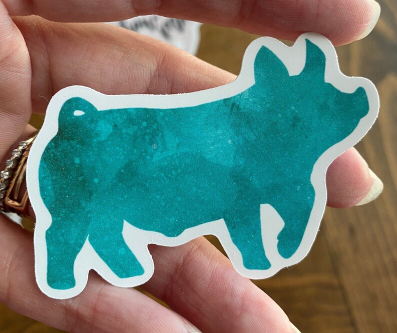 Pig Livestock Show Sticker - Etsy