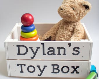 Wooden toy box | Etsy