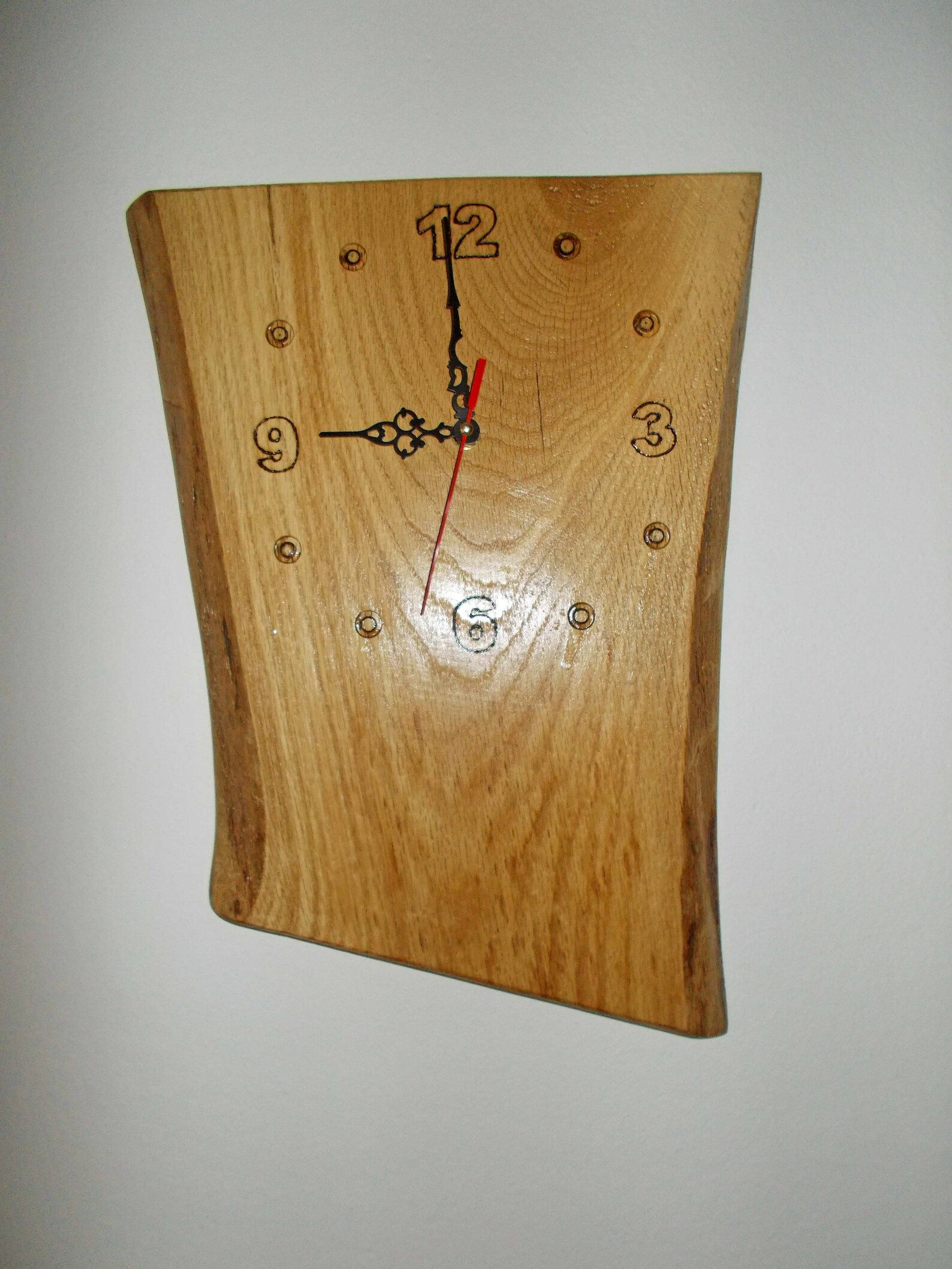 Wooden Clock, Wood Wall Clock, Handmade Wooden Clock, Wooden ...
