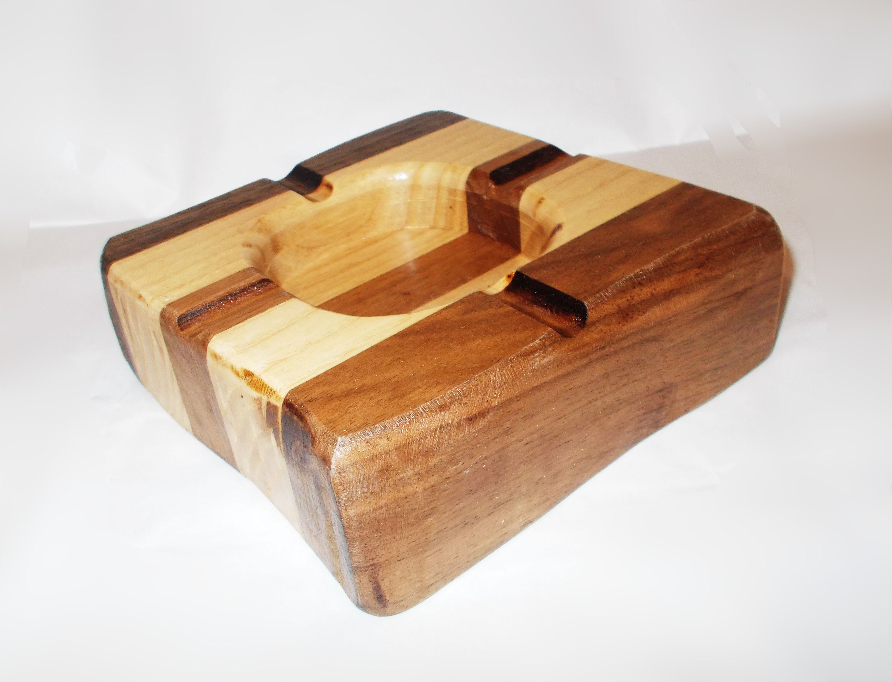 Cigar ashtray Oak Wood ashtray Custom ashtray Wooden Cigar | Etsy