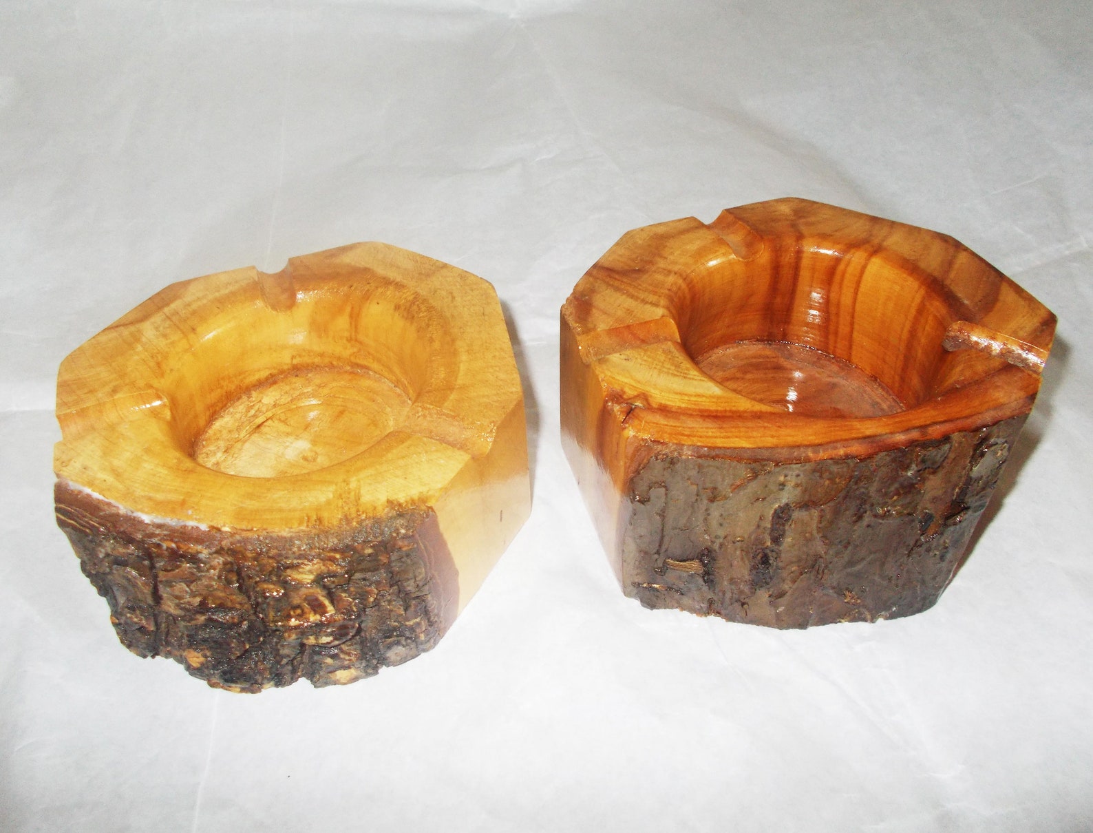 Rustic Ashtray, Massive Pear Wood, Cigar Ashtray, Hand Turned Ashtray ...
