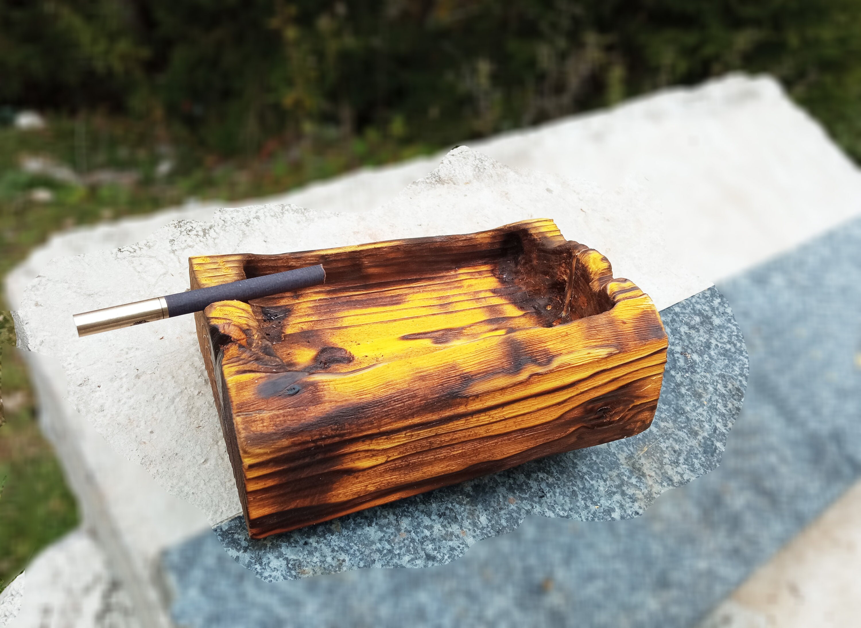 Cigar Ashtray Pine Ashtray Custom Ashtray Wooden Cigar - Etsy