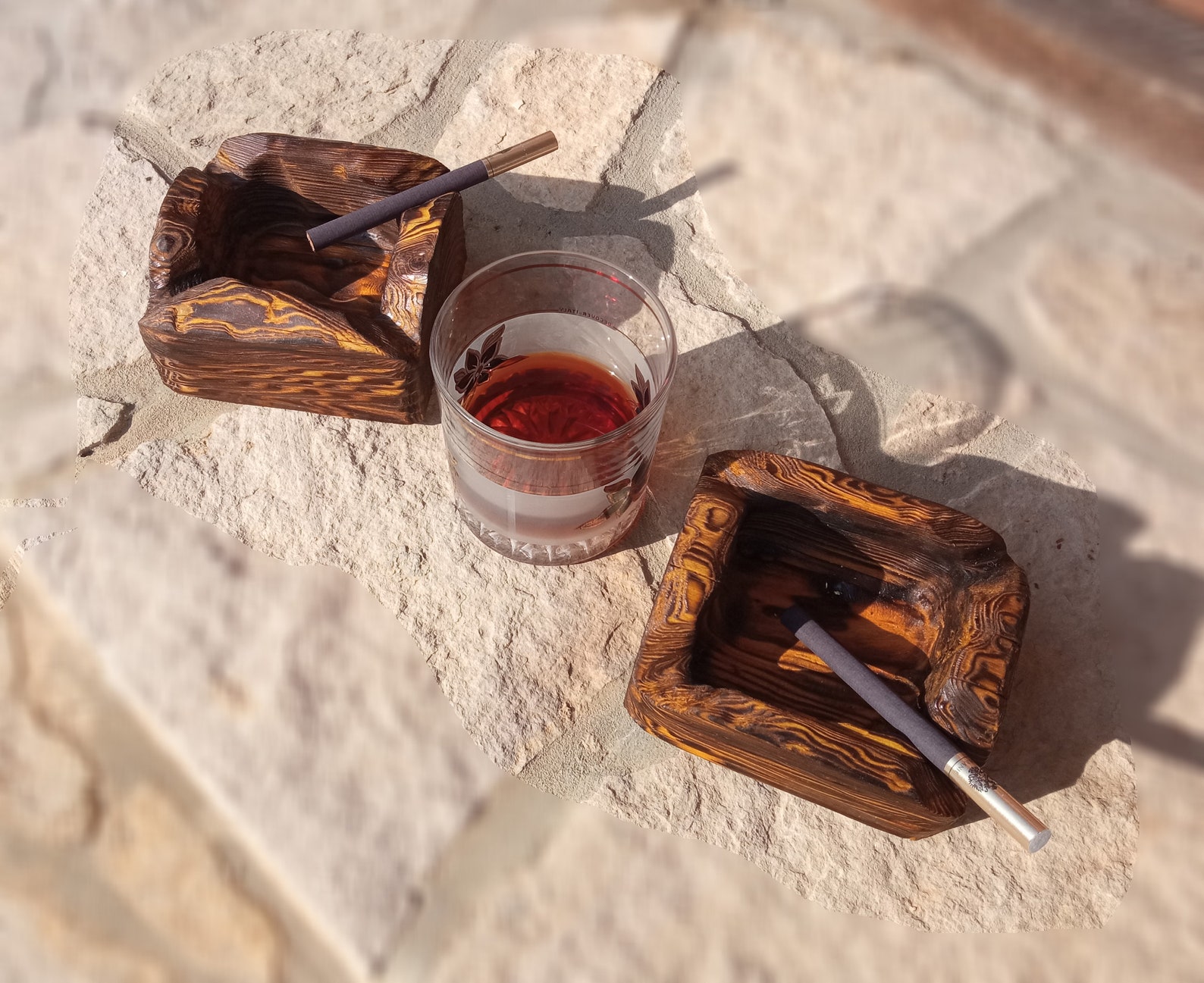 Cigar Ashtray,pine Ashtray, , Custom Ashtray, Wooden Cigar Ashtray ...