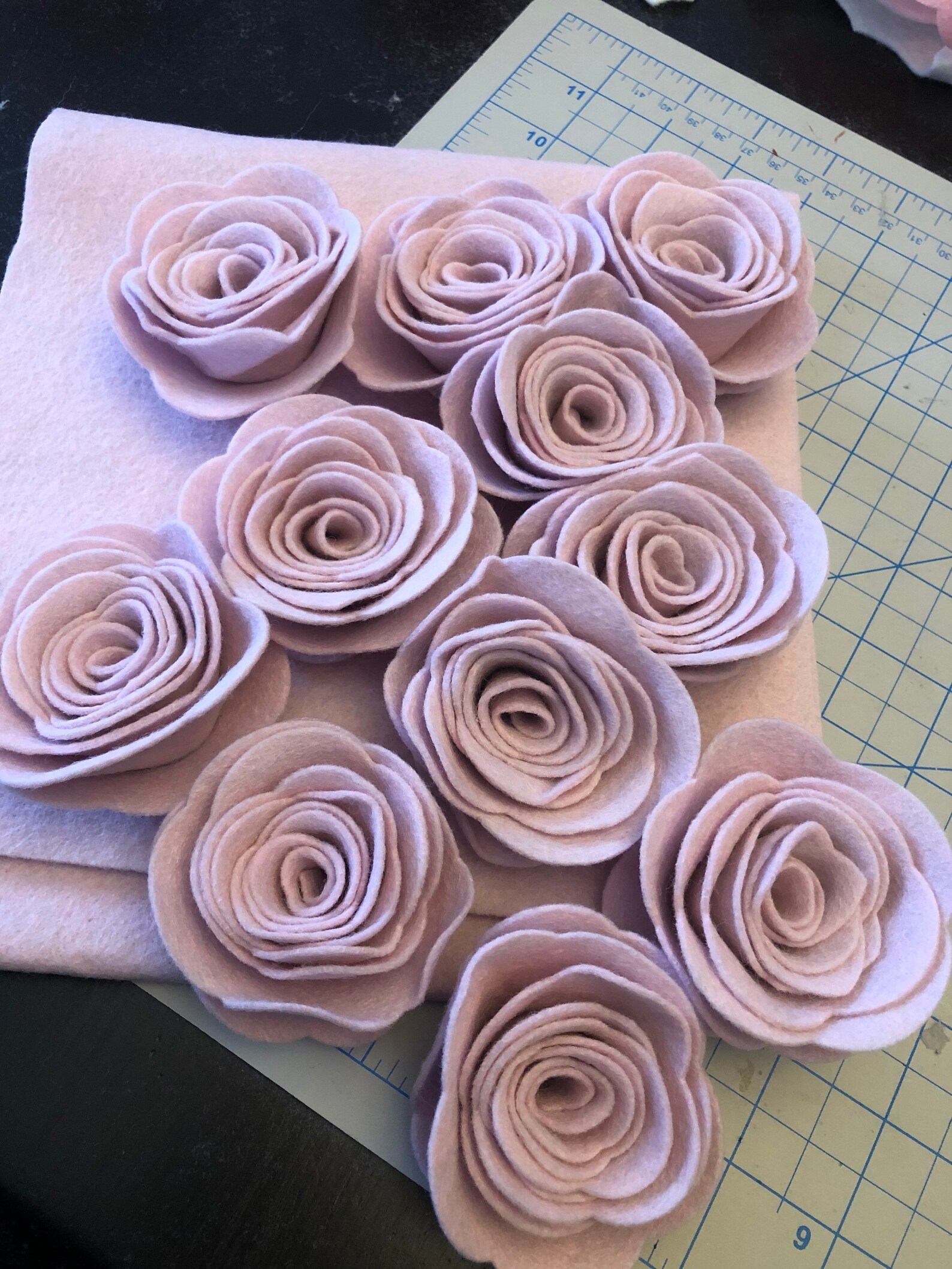 Frost Pink/choose Colors Felt Flower Mobile Pink Baby Girl - Etsy