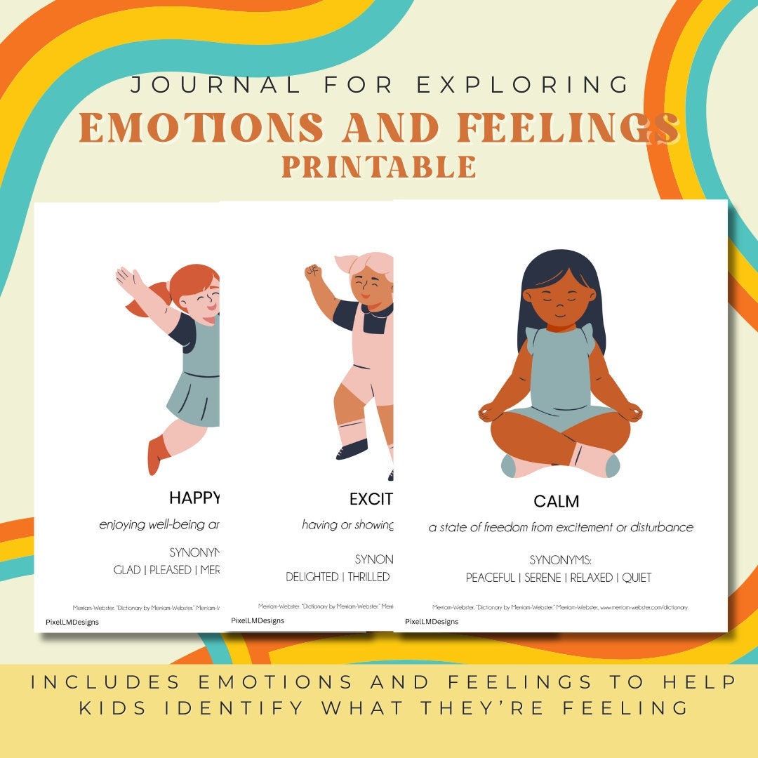Discover Emotions & Feelings With Kids | Printable Journal Featuring ...