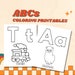 ABC Coloring Printable ABC Digital Download Coloring Pages for Kids Pre ...