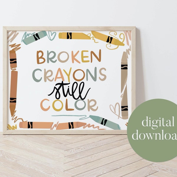 Broken Crayons - Etsy