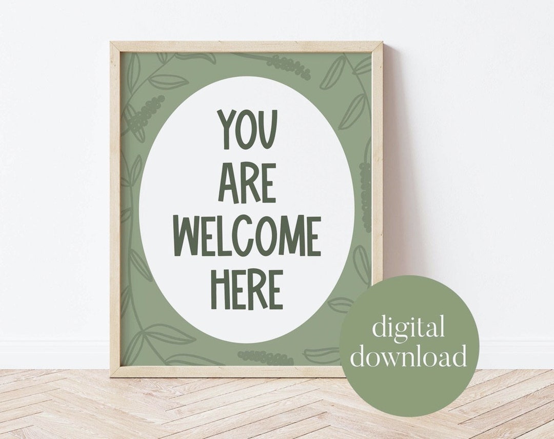 You Are Welcome Here | Boho Classroom Decor, Be Kind, Farmhouse ...