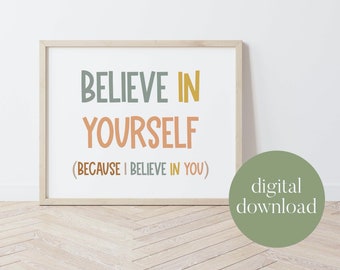 Believe in Yourself | Boho Classroom Decor, Motivational Classroom ...