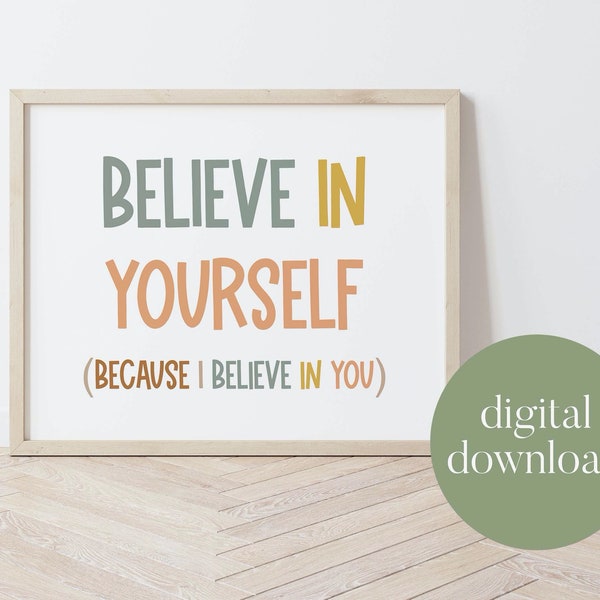 Believe in Yourself - Etsy