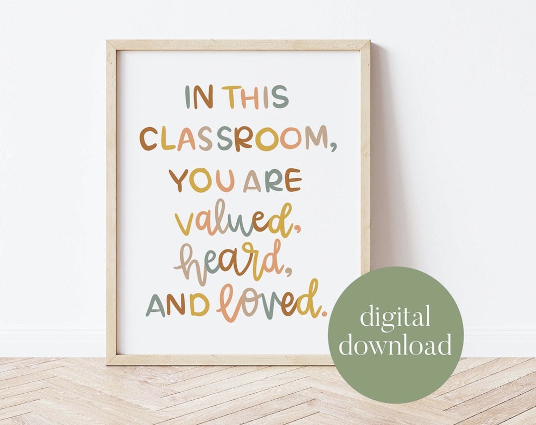 In This Classroom | Boho Classroom Decor, Positive Affirmations ...