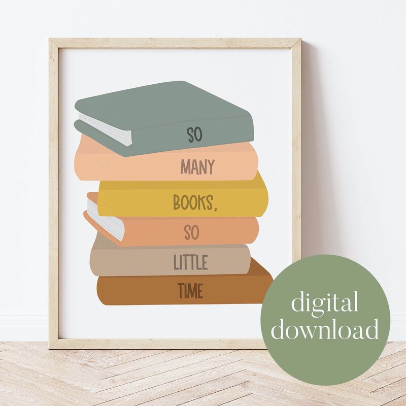 So Many Books - Etsy