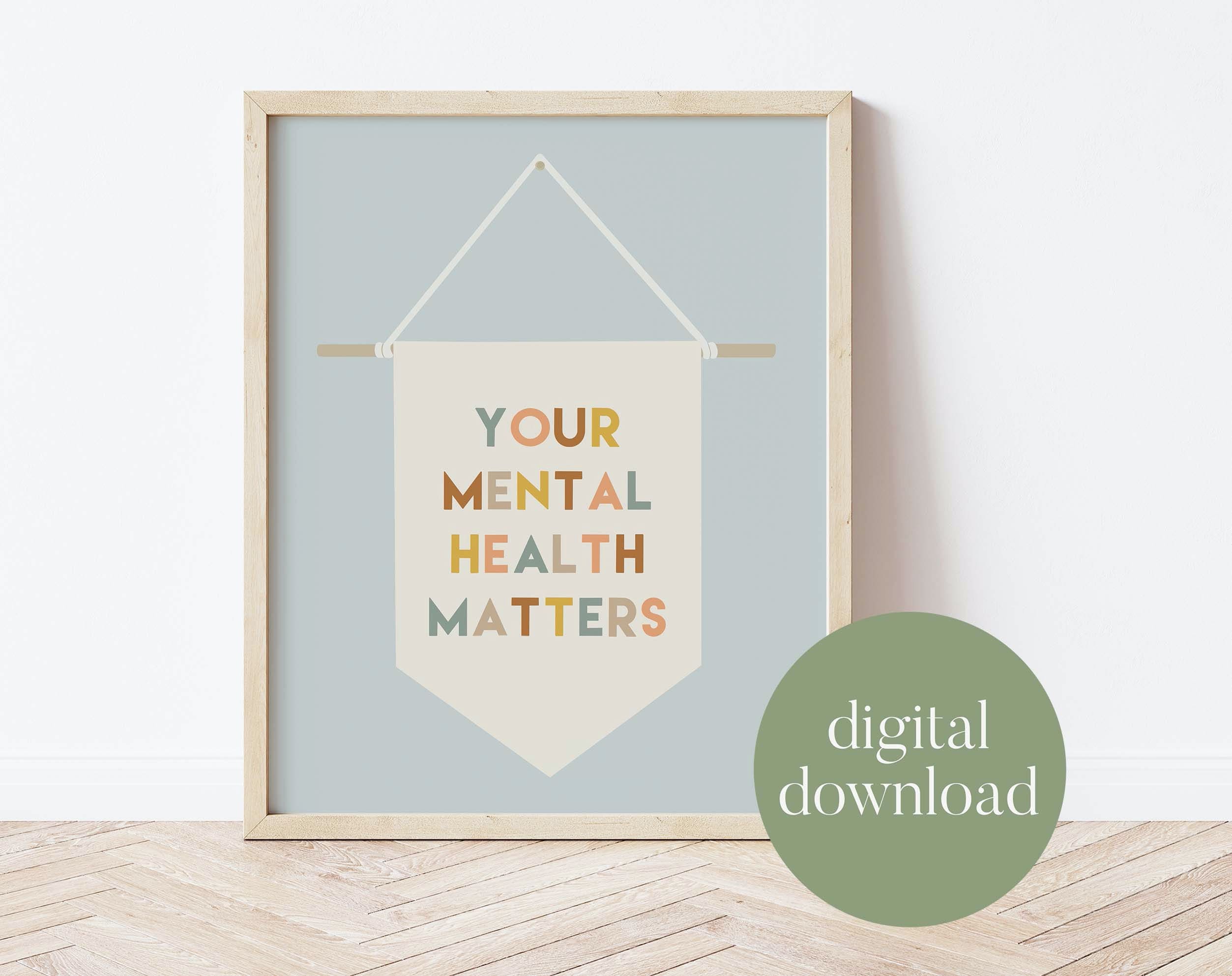 Your Mental Health Matters Boho Classroom Decor Mental Etsy