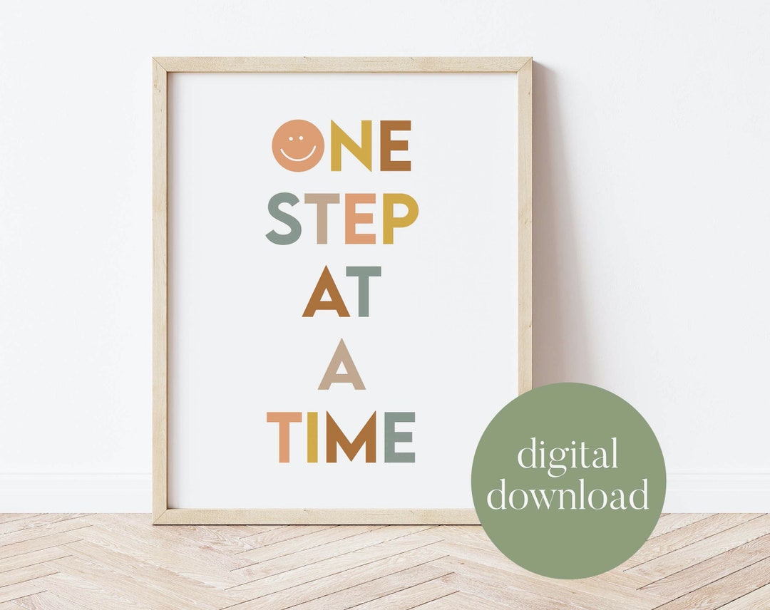 One Step at A Time | Boho Classroom Decor, Be Kind, Smiley Face ...