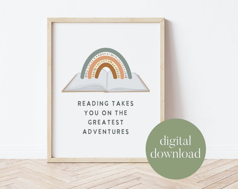 Reading Takes You on the Greatest Adventures Boho Classroom - Etsy